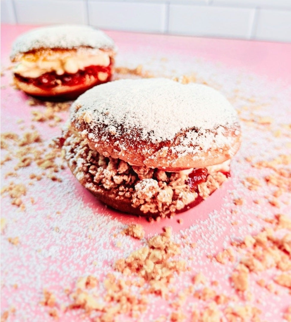 Cherry Danish Paczki | Rose Dough Donuts