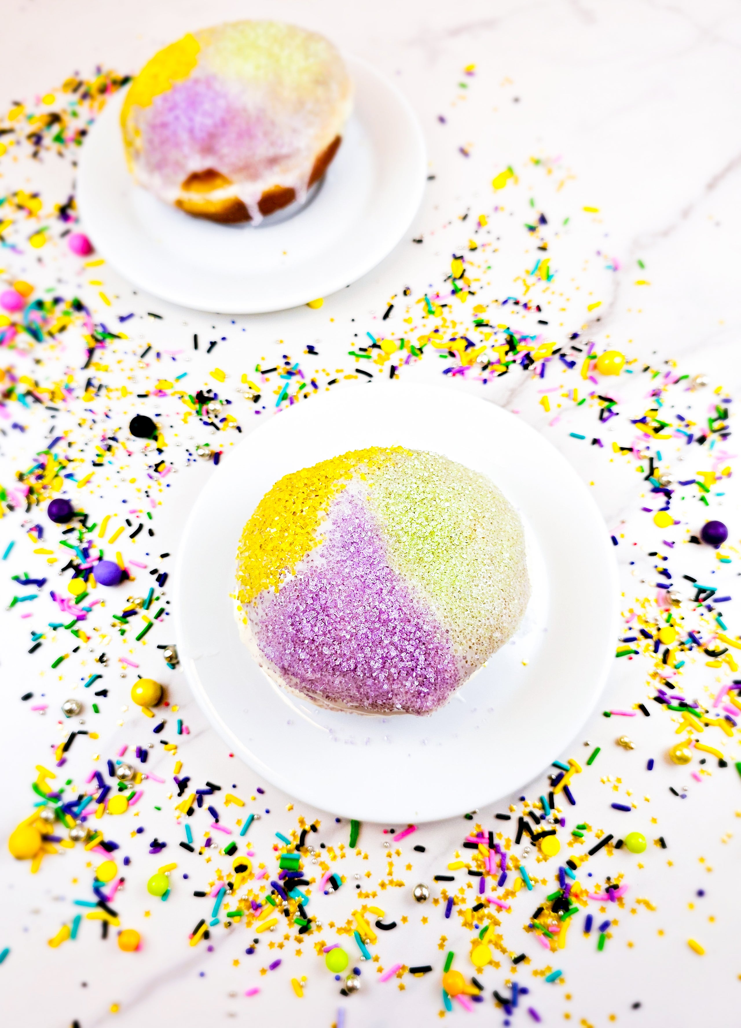 Saturday: King Cake Paczki | Rose Dough Donuts